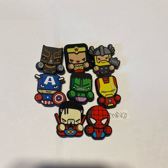 Accessories | Crocs Chow Charms Marvel Super Hero Movie Characters Iron ...